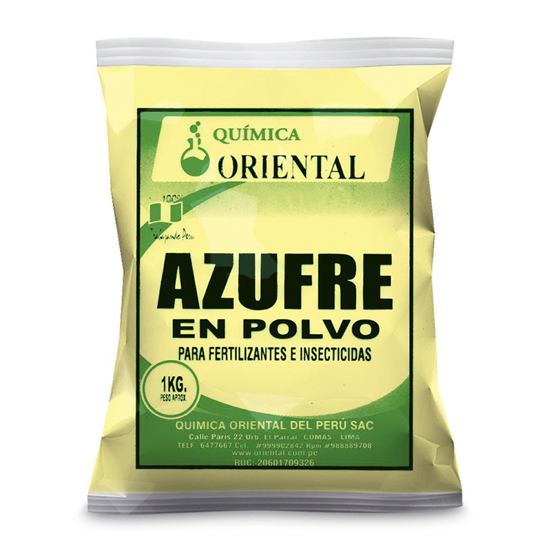AZUFRE EN POLVO - Química Oriental